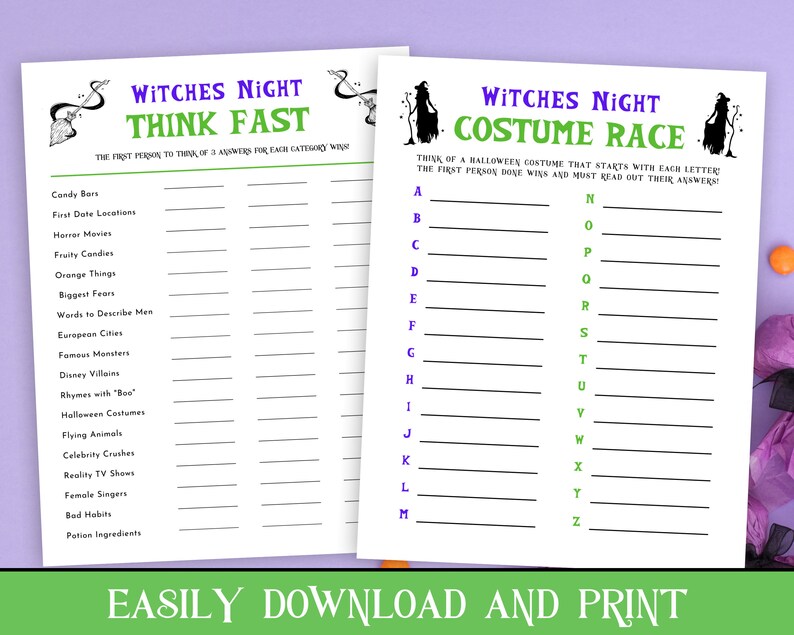 Halloween Girls Night Out Games, Girls Night in Games, Fun Halloween ...