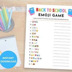Back to School Game Printable, Classroom Games, Classroom Icebreakers ...