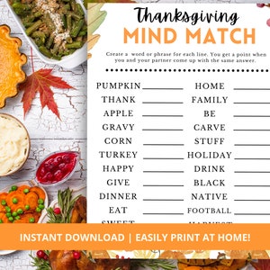 Thanksgiving Party Game, Virtual Thanksgiving Games, Thanksgiving ...