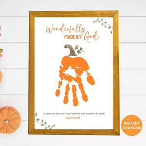 Christian Handprint Art Craft, Fall Religious Handprint, Sunday School ...