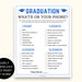 Graduation What's on Your Phone, Printable Graduation Game, Fun ...