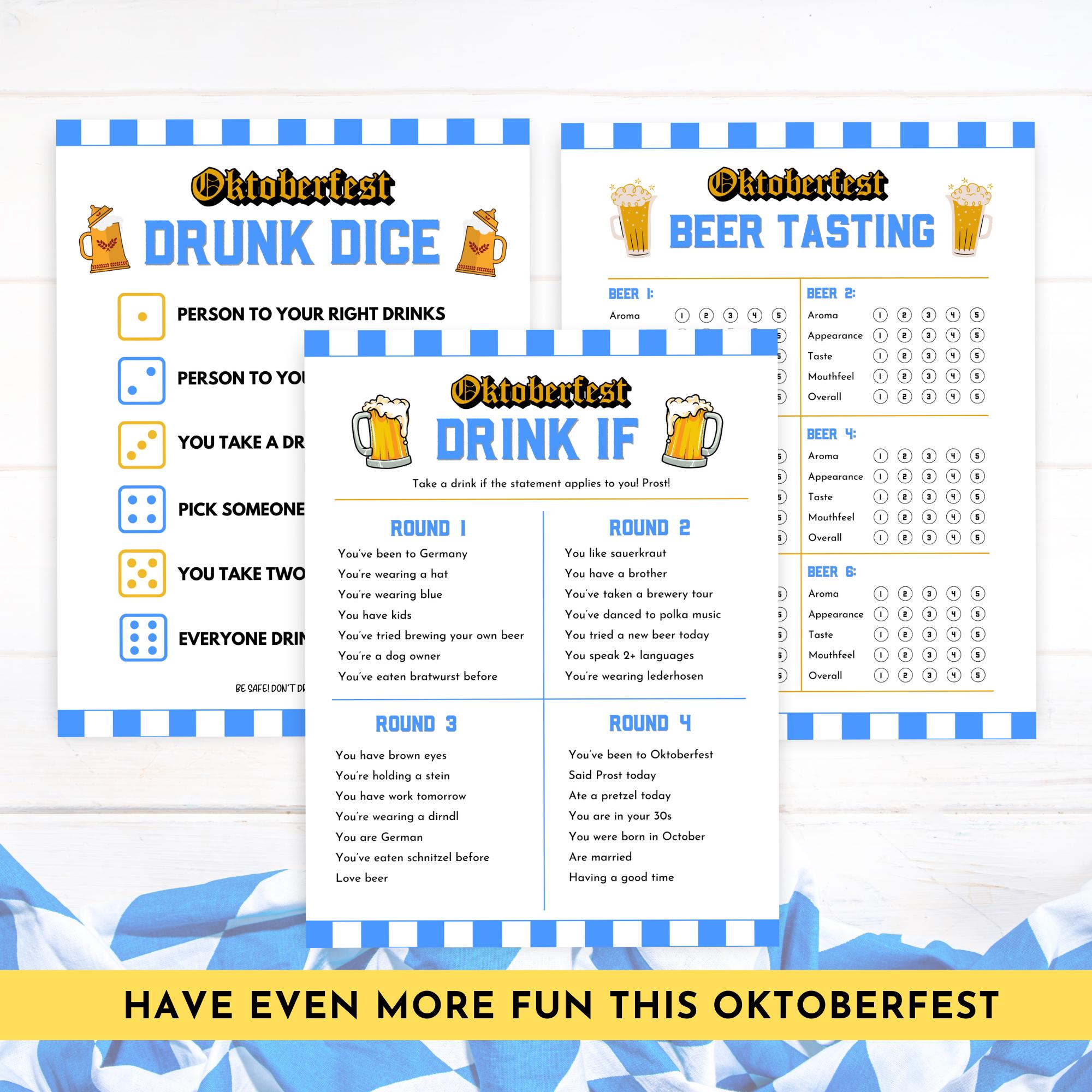 Oktoberfest Party Games, Oktoberfest Games Printable, Oktoberfest Game ...