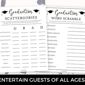 Graduation Party Games, Graduation Games Printable, Fun Graduation ...