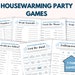 Housewarming Games Bundle, Housewarming Party Games, New Home Party ...
