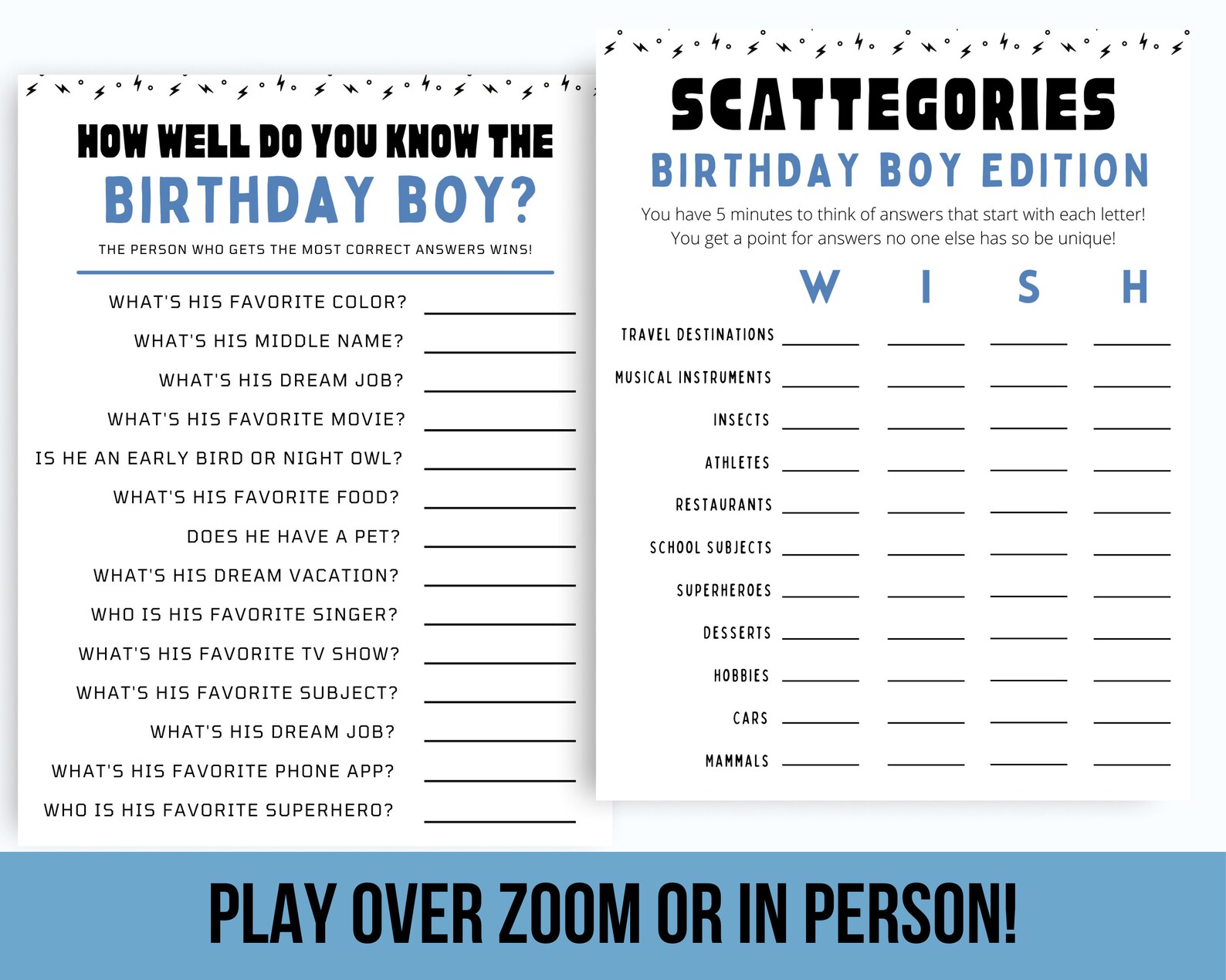 Birthday Games for Boys, Teenager Birthday Party Games, Boy Birthday ...