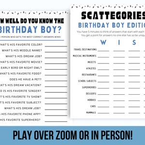Birthday Games for Boys, Teenager Birthday Party Games, Boy Birthday ...