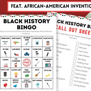 Black History Month Bingo, Black History Month Games, Black History ...