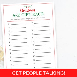 Family Christmas Game, Christmas Party Game, Holiday Game, Office Party ...
