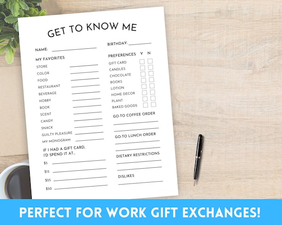 Do You Know Me Questions Survey