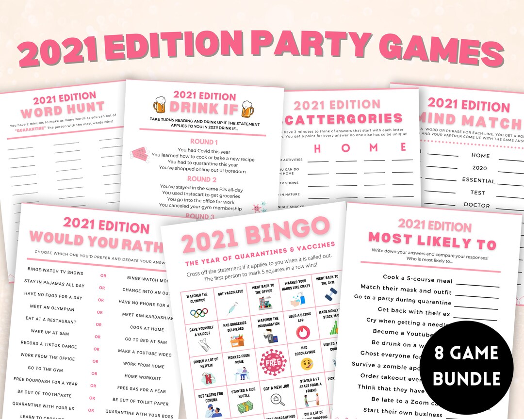 New Years Eve Party Games End of Year Games New Years Party - Etsy