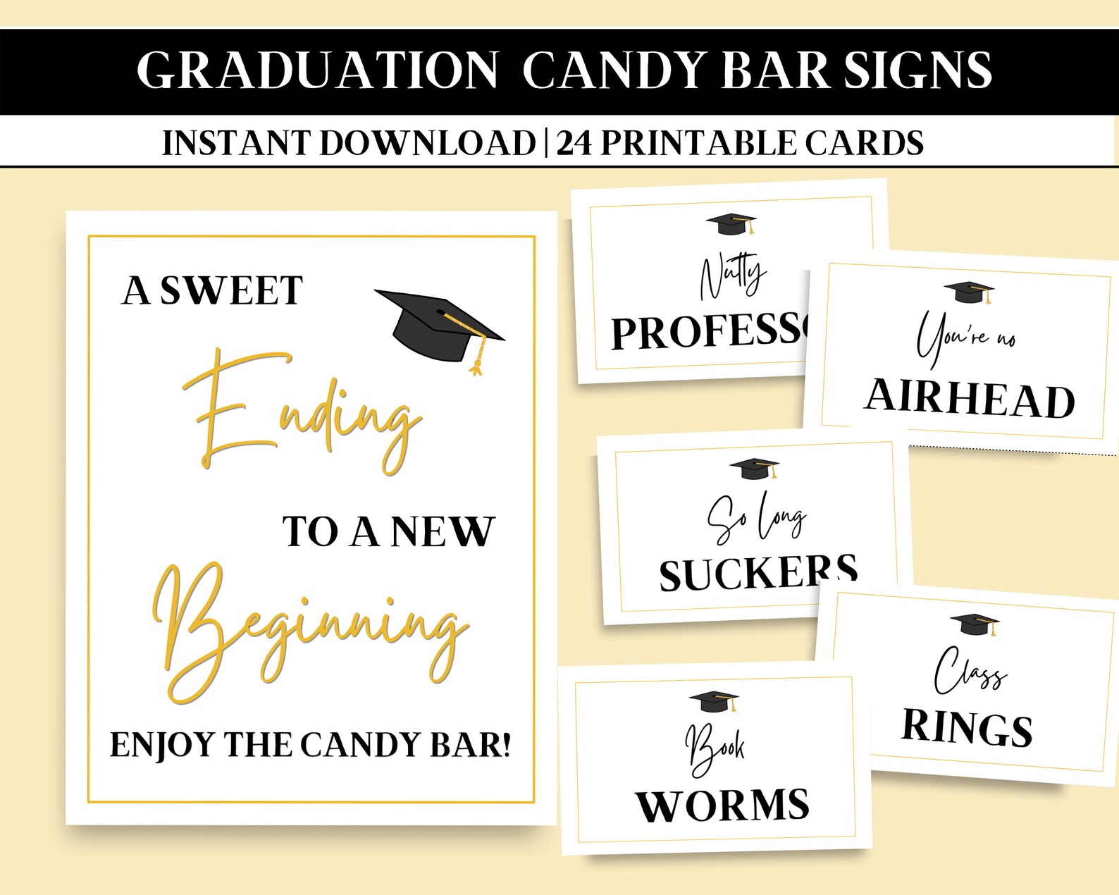 Graduation Candy Buffet Printable Graduation Candy Buffet | Etsy