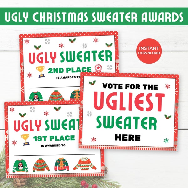 Ugly Christmas Sweater - Etsy