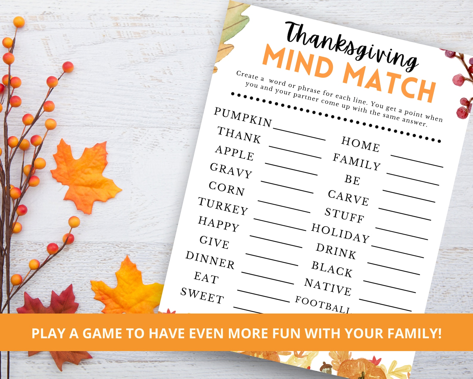 Thanksgiving Party Game, Virtual Thanksgiving Games, Thanksgiving ...