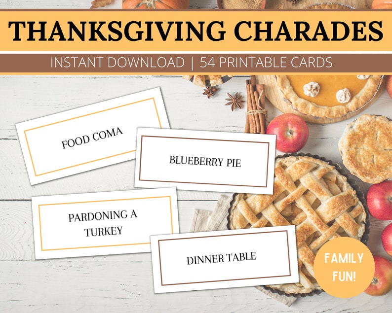 Thanksgiving Game Printable Thanksgiving Games Friendsgiving - Etsy