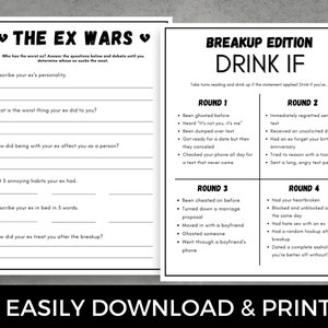 Divorce Party Games, Breakup Party Games, Divorce Party Ideas, Breakup ...