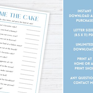 Name the Cake Game, Icebreaker Game, Quick Adult Party Game, Group ...