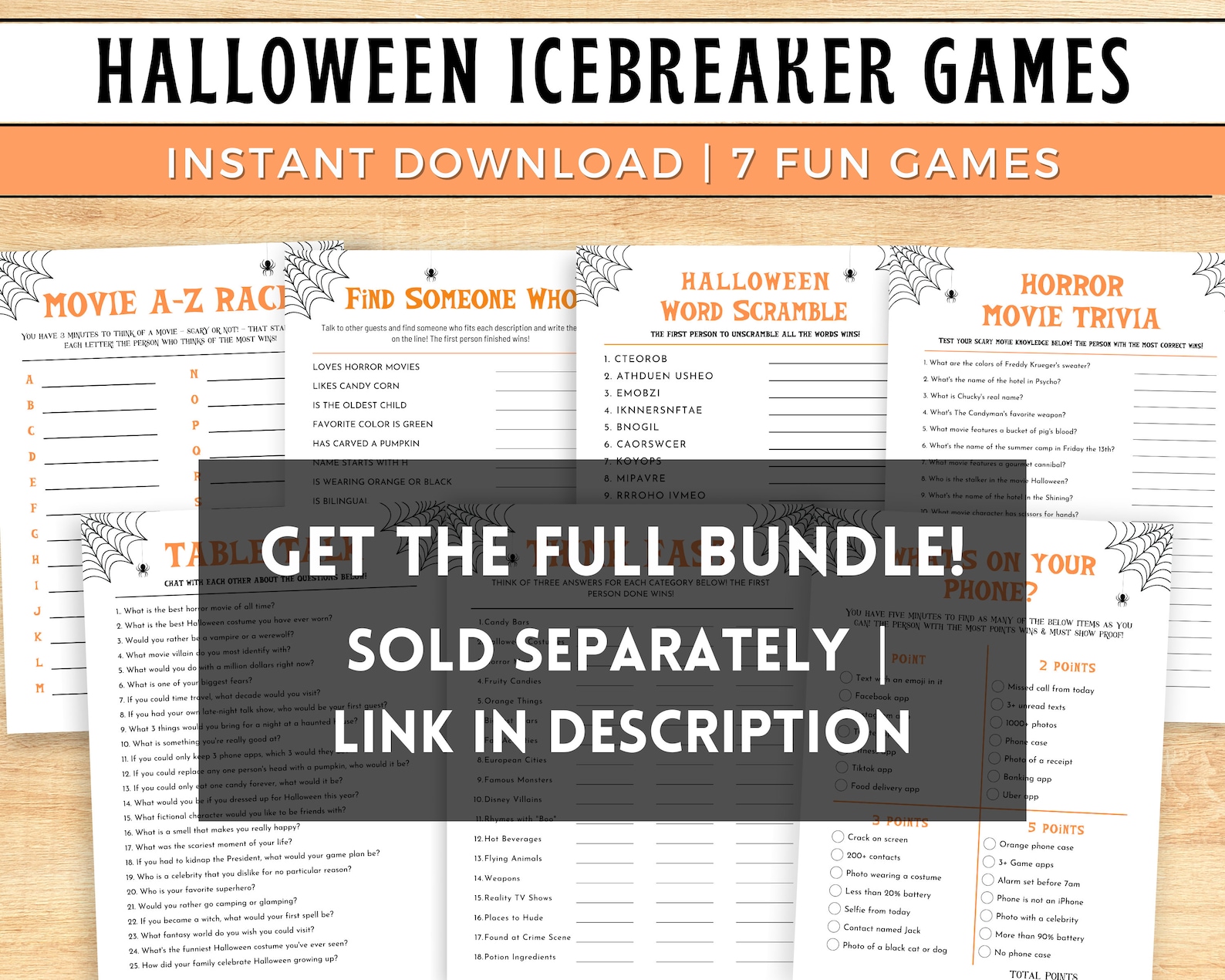 Halloween Icebreaker Questions Halloween Conversation - Etsy