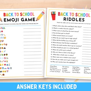 Back to School Games Bundle, Elementary School Games, First Day of ...