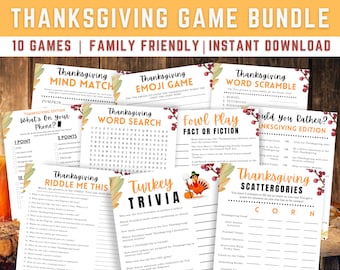 Thanksgiving Scattergories Game Thanksgiving Game Kids Game - Etsy