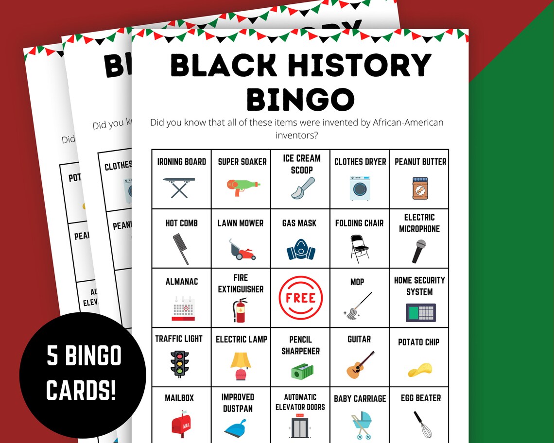 Black History Month Bingo Black History Month Games Black | Etsy