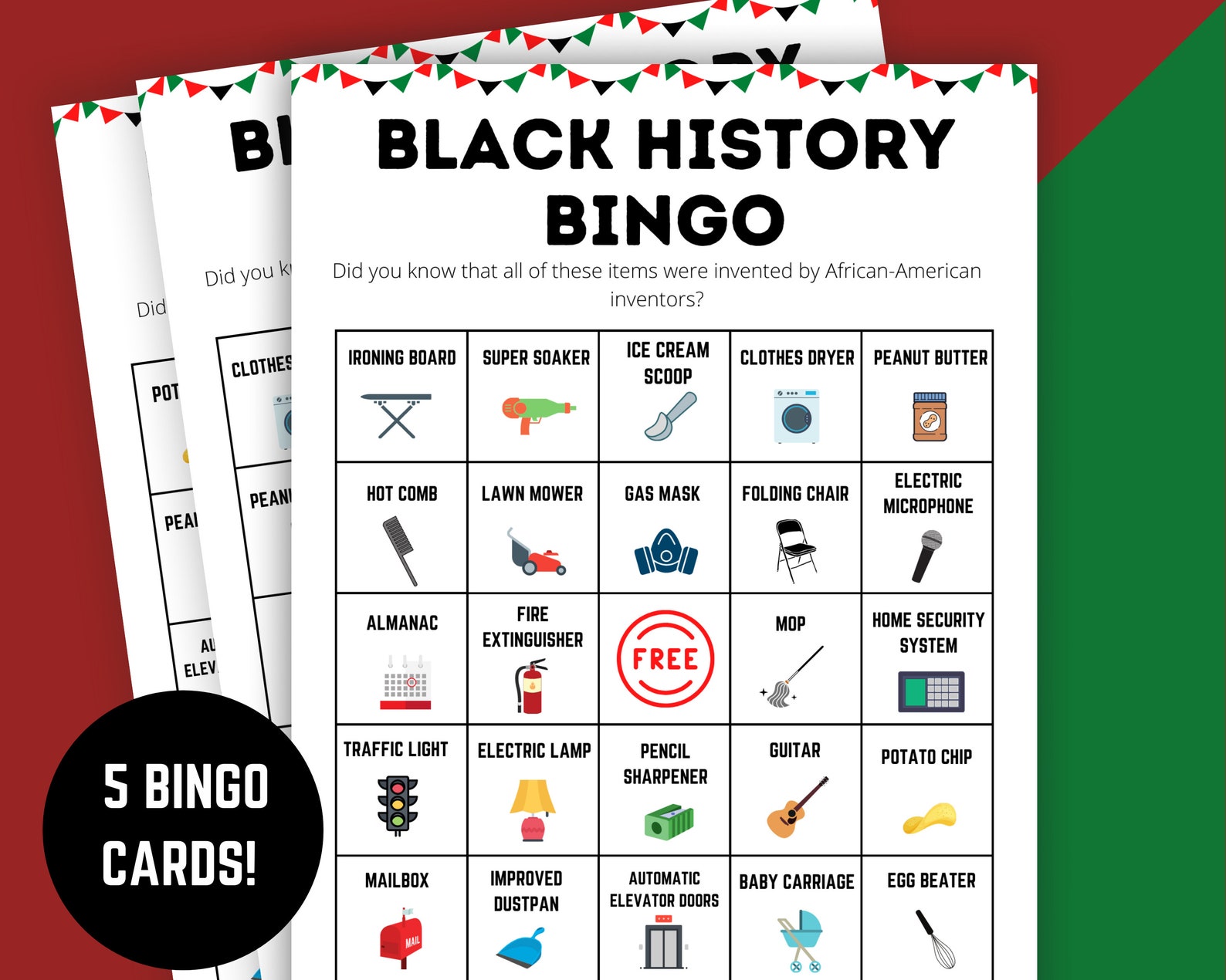 Black History Month Bingo Black History Month Games Black | Etsy