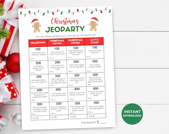 Christmas Trivia Game, Christmas Jeopardy, Christmas Seniors Game ...