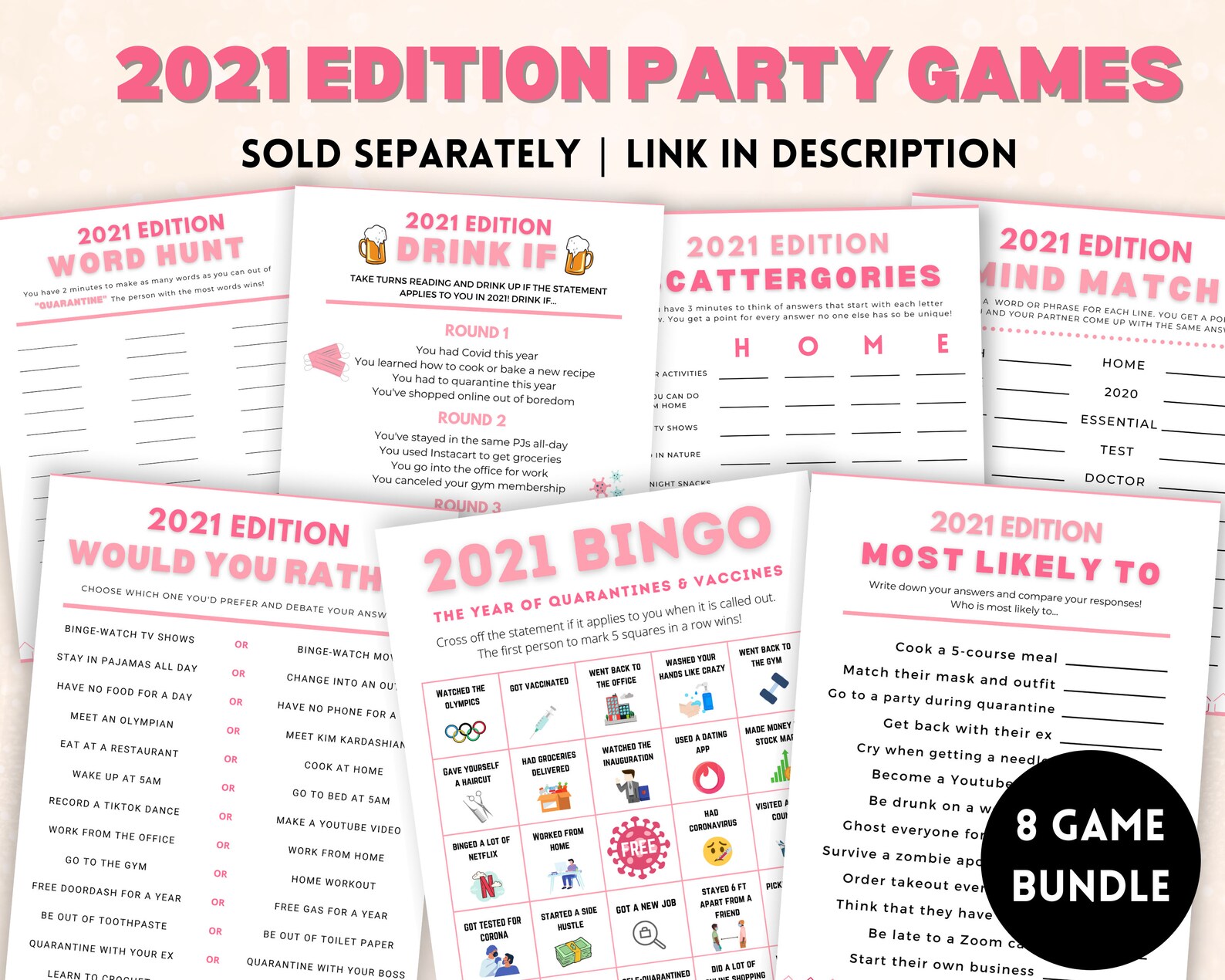Dinner Party Game Family Dinner Games Simple Party Games - Etsy