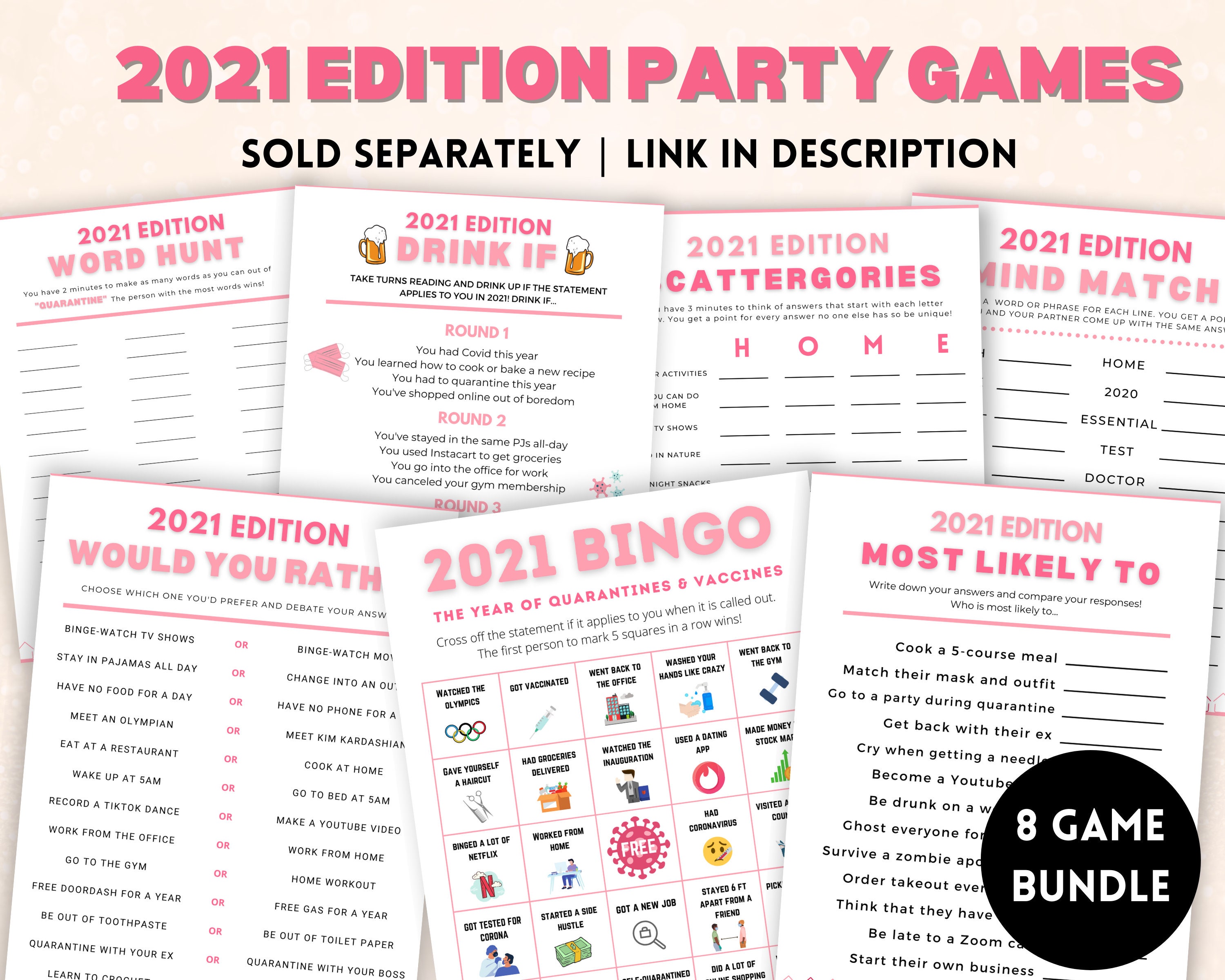 Dinner Party Game Family Dinner Games Simple Party Games - Etsy