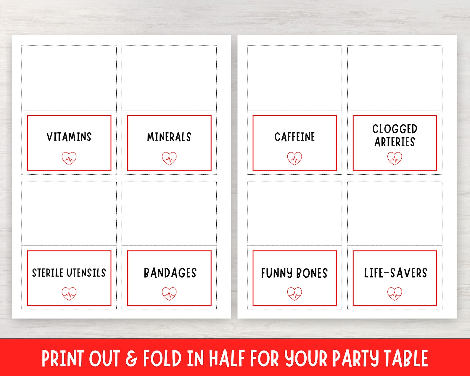 Nursing Graduation Party Tent Card Printables Medical Party Etsy