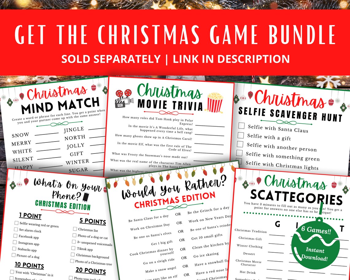Winter Trivia Game Printable Winter Games Party Games for - Etsy