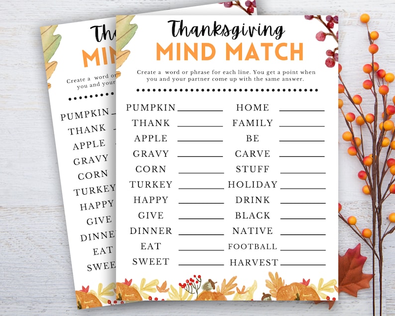 Thanksgiving Party Game, Virtual Thanksgiving Games, Thanksgiving ...