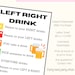Left Right Drink Party Game Drunk Dice Game Drinking Games - Etsy