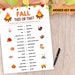 Fall This or That, Fall Party Game Printable, Fun Game for Kids and ...