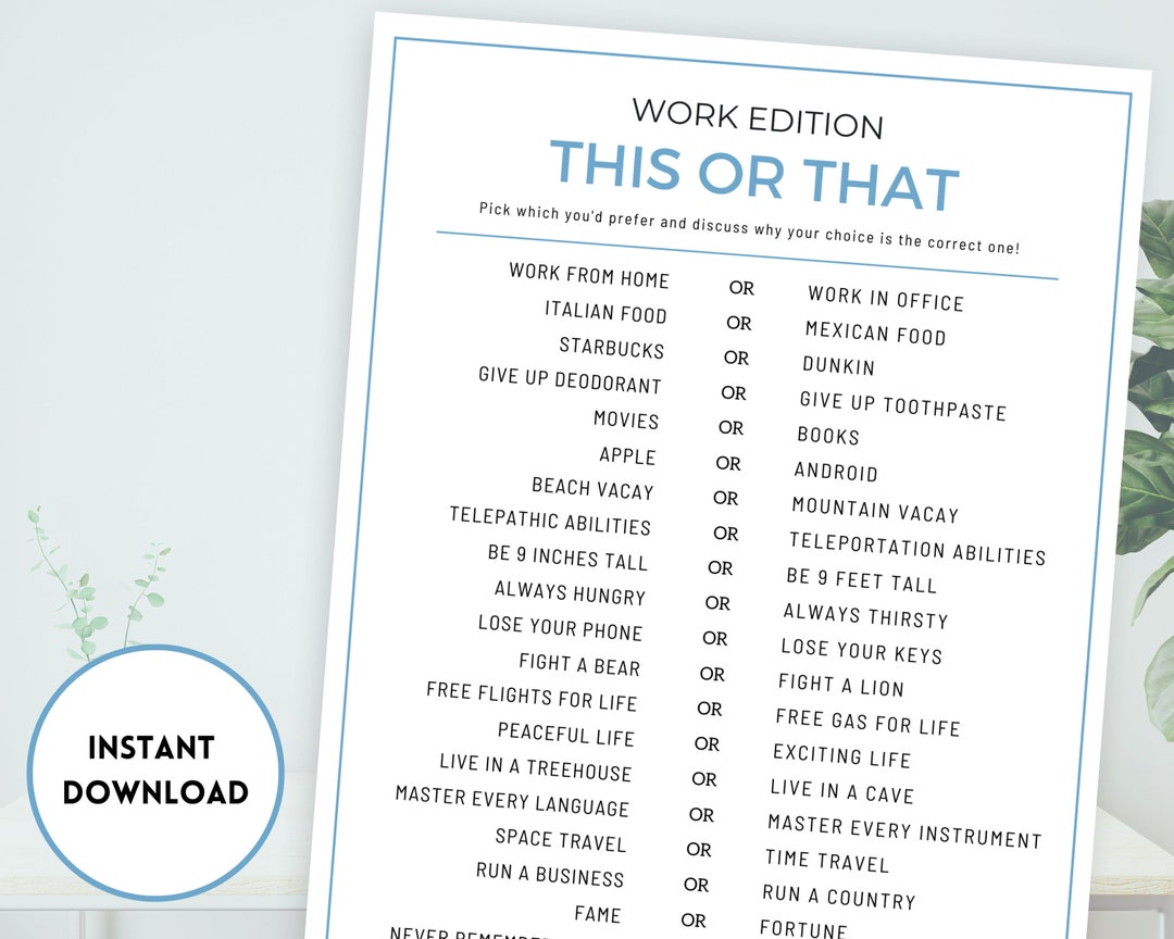 Office Game Printable, Office Party Game, Work Party Game, Game for ...