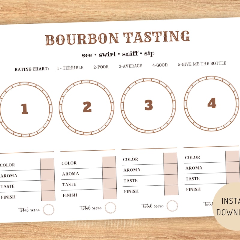 Bourbon Flight - Etsy