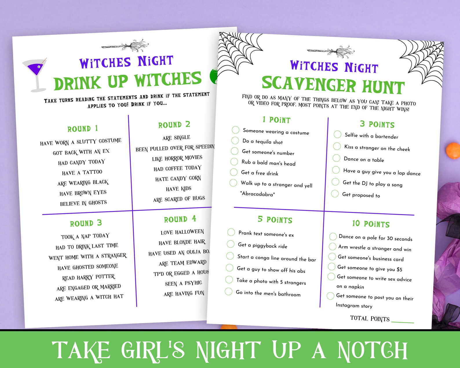 Halloween Girls Night Out Games, Girls Night in Games, Fun Halloween ...