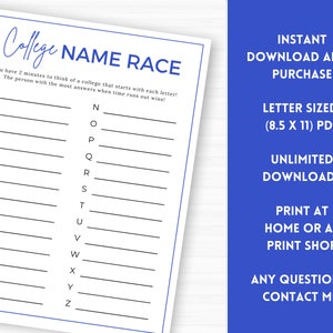 College Trunk Party Games Royal Blue, College Farewell Party Games ...