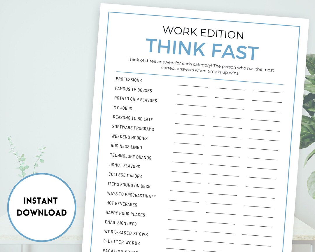 Office Party Game - Play This Fun Office Game With Coworkers, Team ...