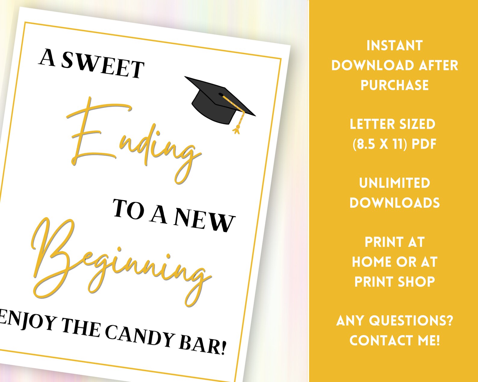 Graduation Candy Buffet Printable Graduation Candy Buffet - Etsy