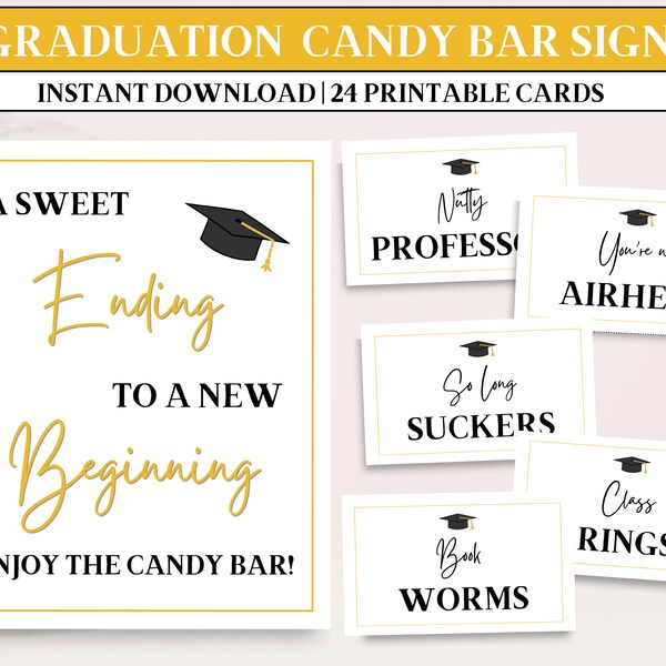 Printable Candy Bar Graduation Label - Etsy