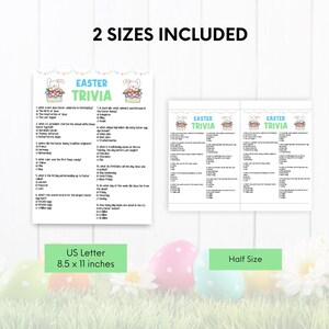 Easter Trivia Game, Easter Trivia, Easter Quiz for Teens, Adults, and ...