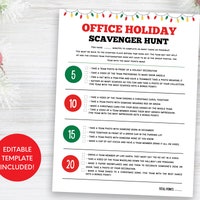 Christmas Scavenger Hunt - Reindeer Treasure Hunt for Kids - Fun ...