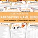 Fall Games Bundle, Printable Autumn Game Bundle, Fall Activities for ...