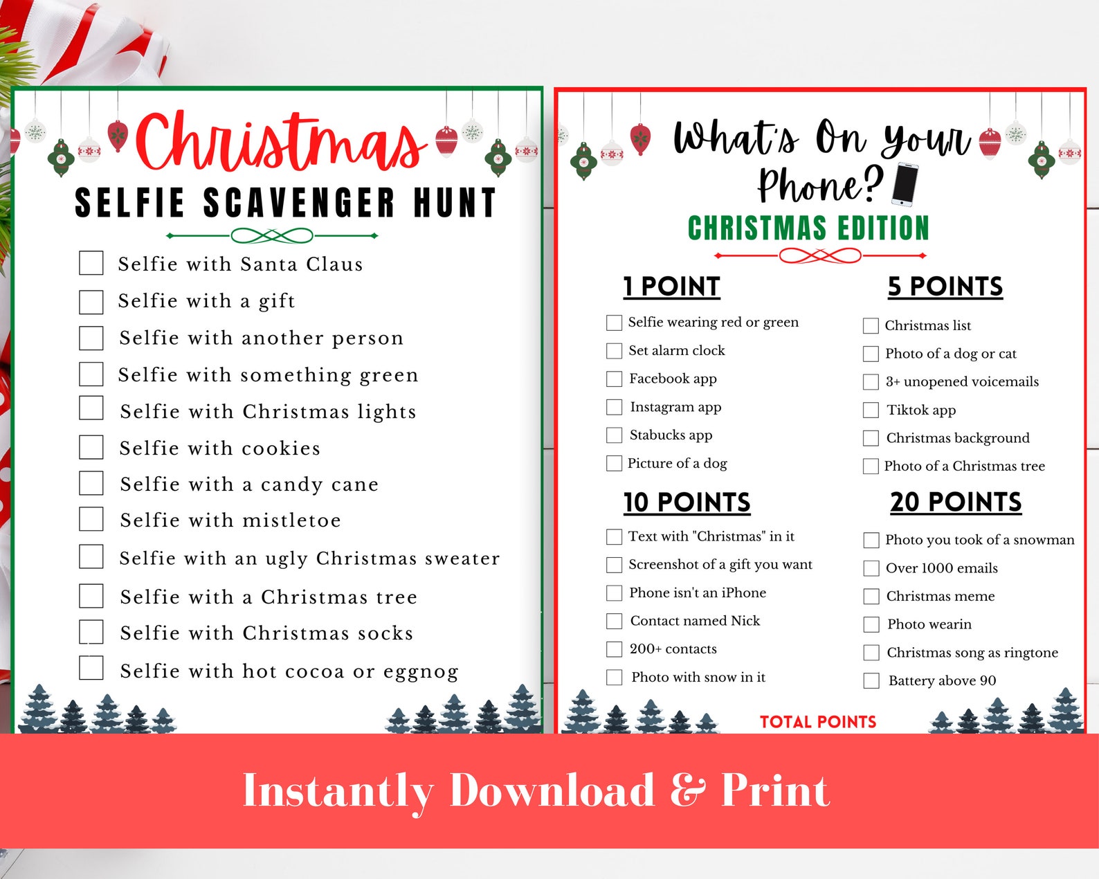 Virtual Christmas Games Bundle Christmas Games Bundle | Etsy