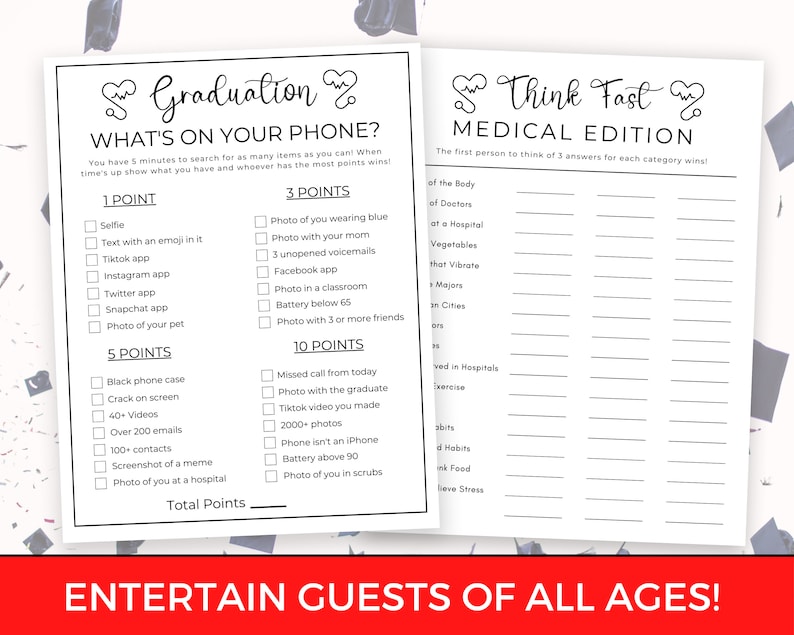 Nurse Graduation Games, Nursing School Graduation Games, Nurse ...