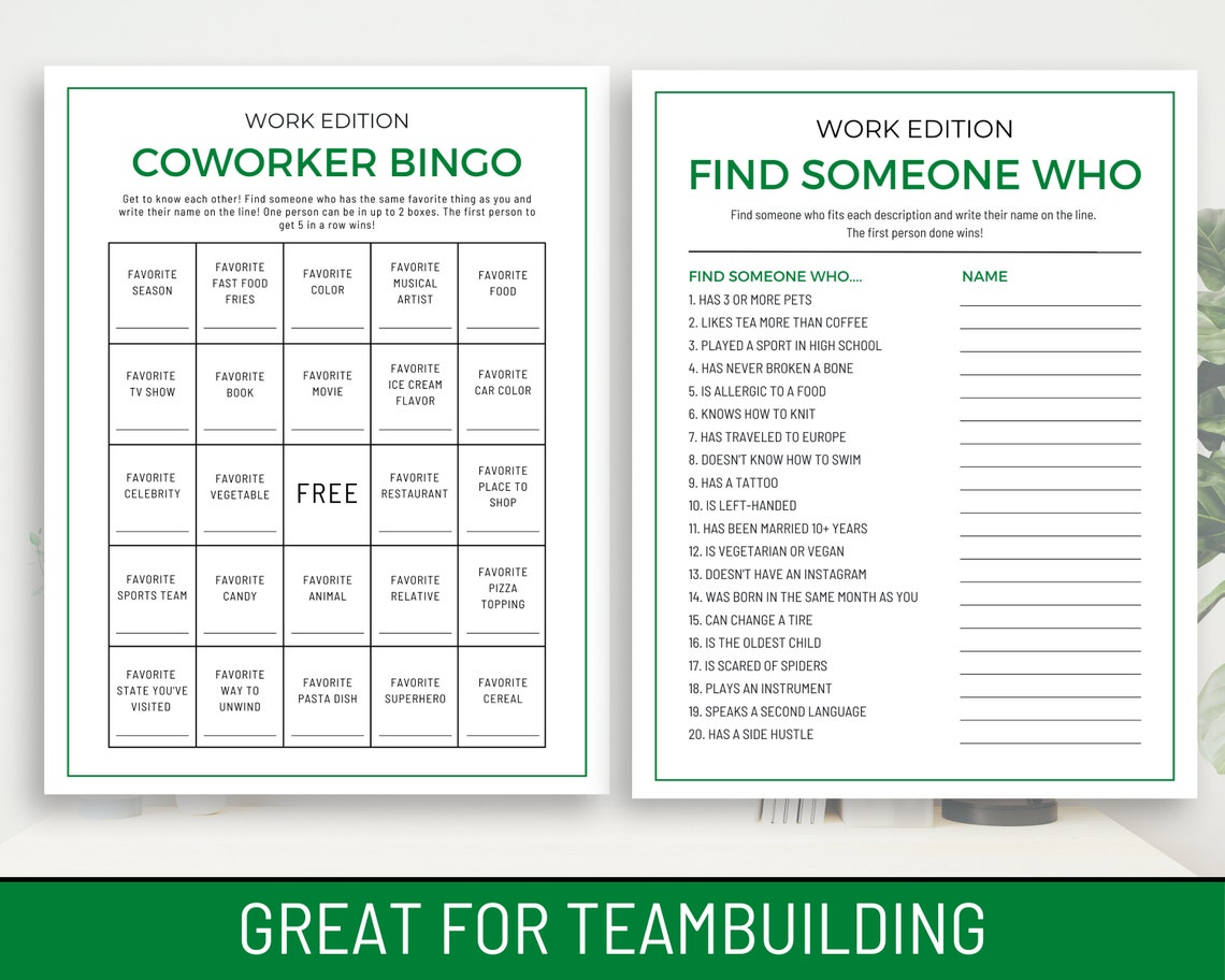 Office Party Games Work Party Games Team Building Games - Etsy