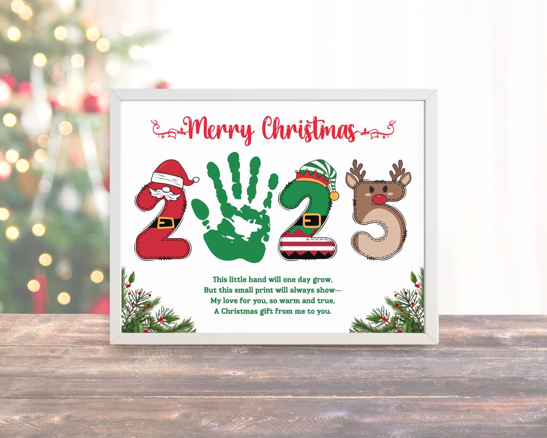 2025 Christmas Handprint Keepsake Craft, 2025 Christmas Craft, Kids ...