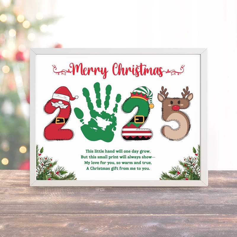 Christmas Handprint - Etsy