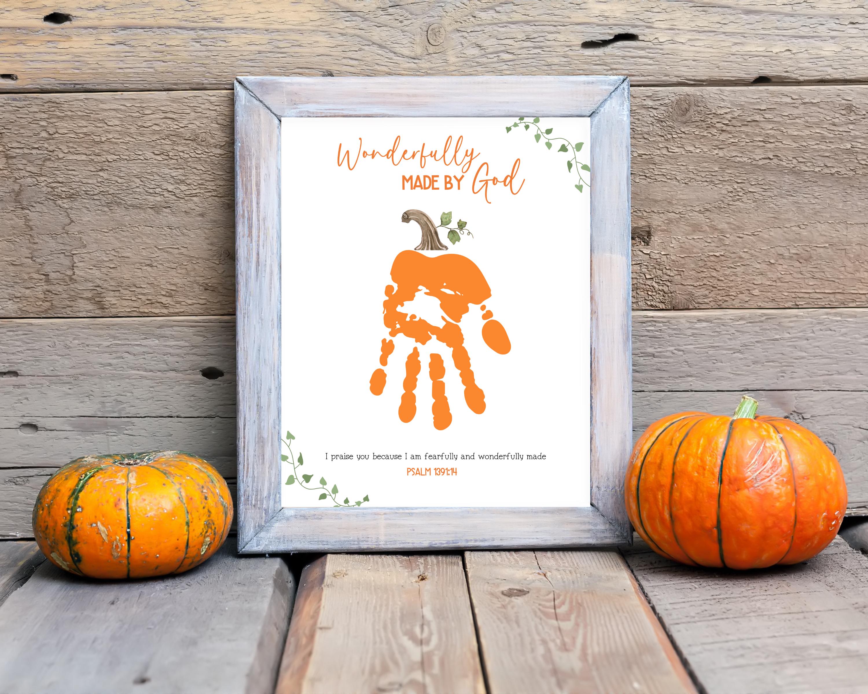 Christian Handprint Art Craft, Fall Religious Handprint, Sunday School ...