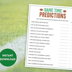 Football Game Predictions, Game Day Predictions, Football Watch Party ...